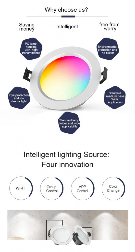 WiFi Smart LED Downlight – 15 Watt | HomeMate