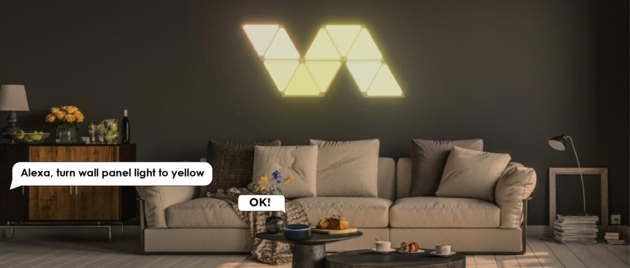Smart Triangle RGB LED Wall Light Panels - HomeMate